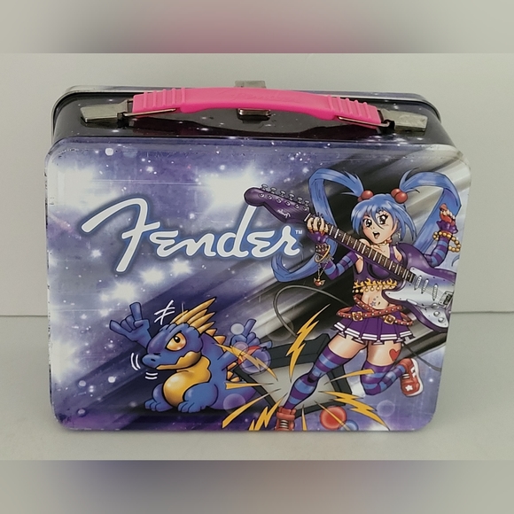 Kitchen | Rare Fender Anime Rock Metal Lunch Box Standard Size 8x7x 4 ...